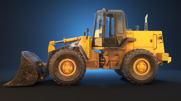 modelo 3d Cargadora de ruedas PBR - TurboSquid 2164184