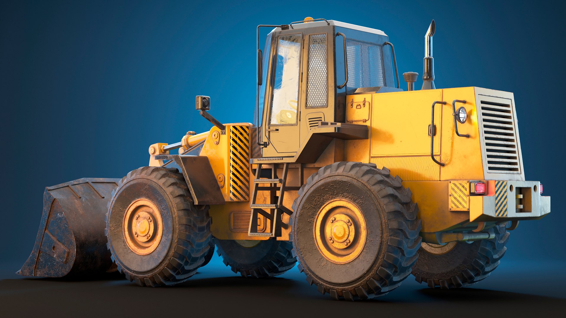 Wheel Loader PBR 3D model - TurboSquid 2164184