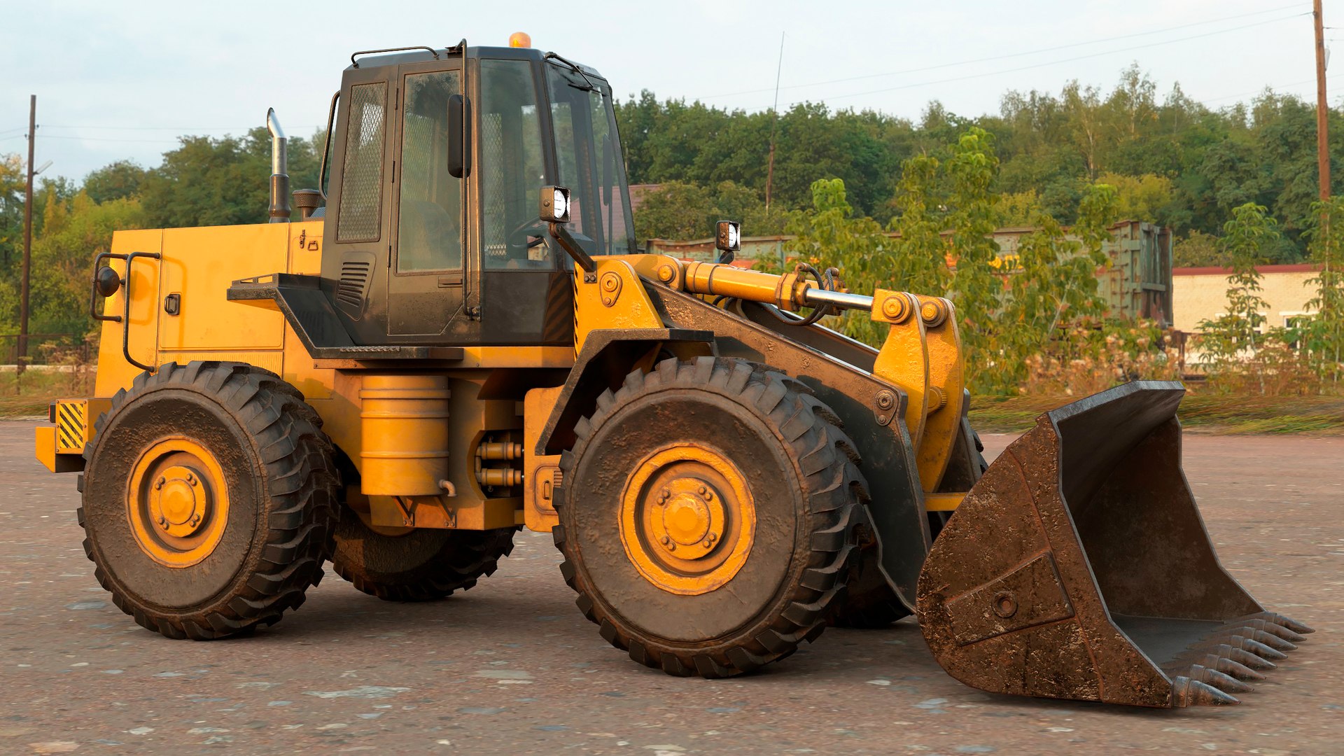 Wheel Loader PBR 3D model - TurboSquid 2164184