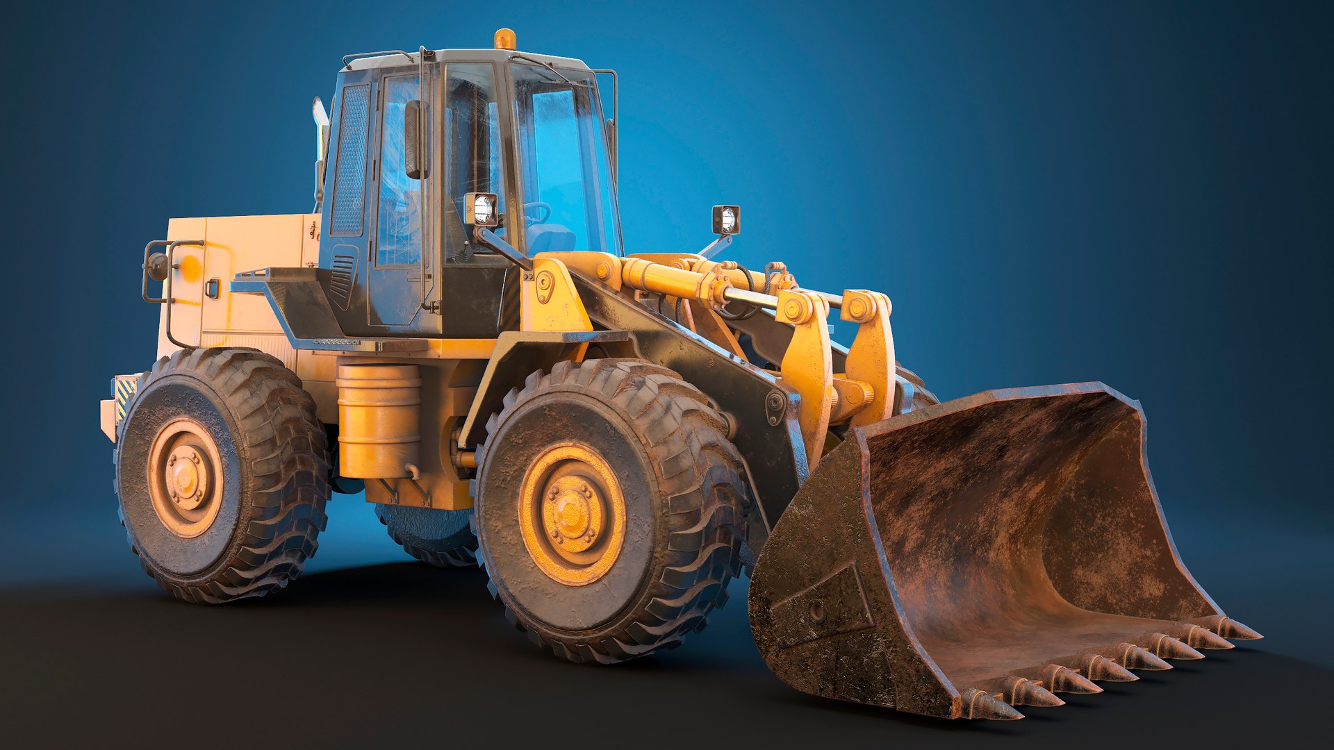 Wheel Loader PBR 3D model - TurboSquid 2164184