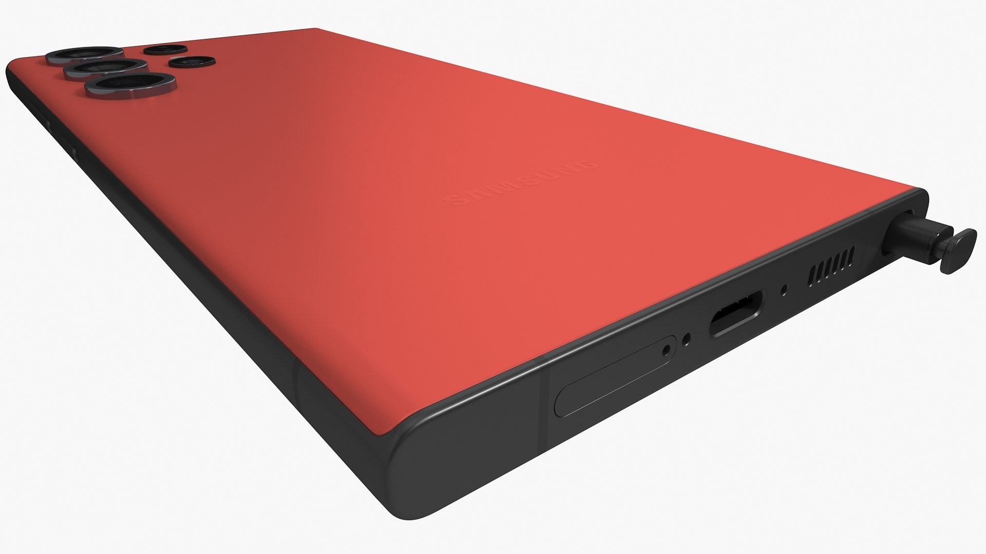 Samsung Galaxy S23 Ultra Red Model - TurboSquid 2022472