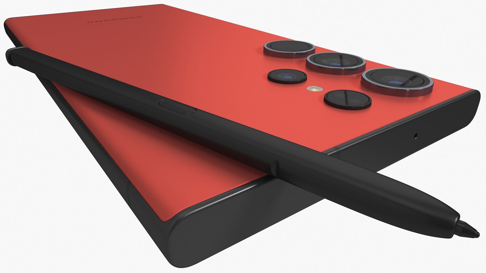 Samsung Galaxy S23 Ultra Red Model - TurboSquid 2022472