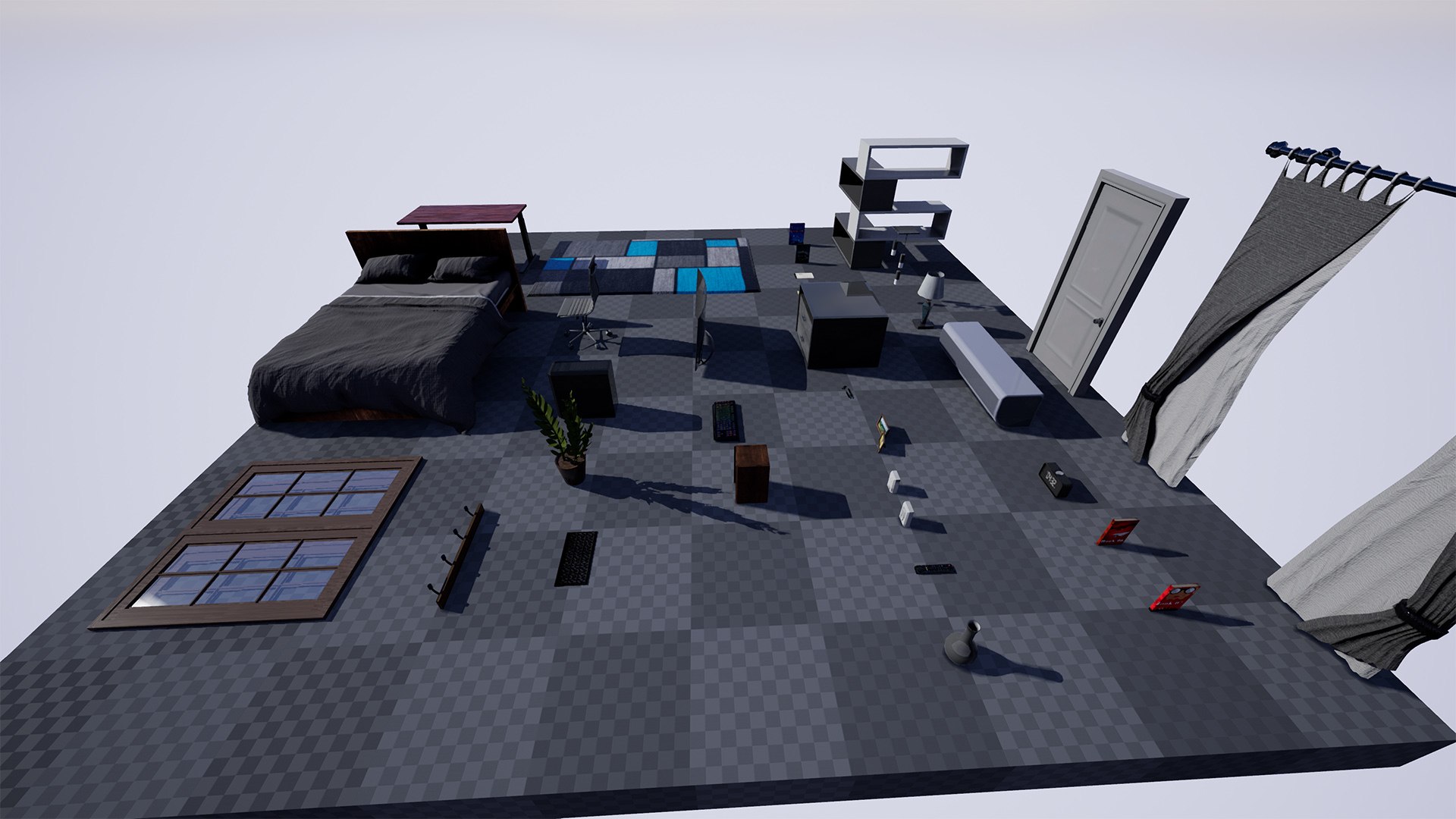 Bedroom Prop Package Model - TurboSquid 1984545