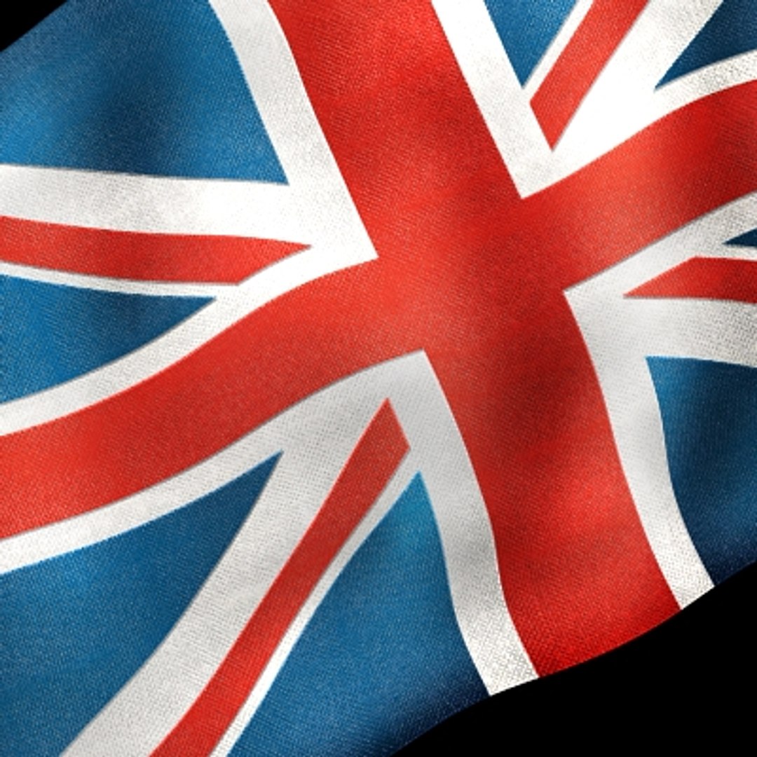 3d British Flags