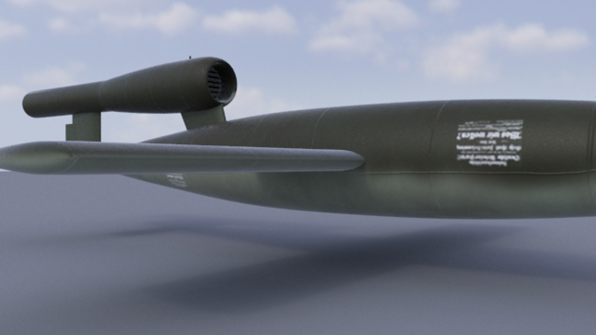 3d Model Wwii German V1 Flying