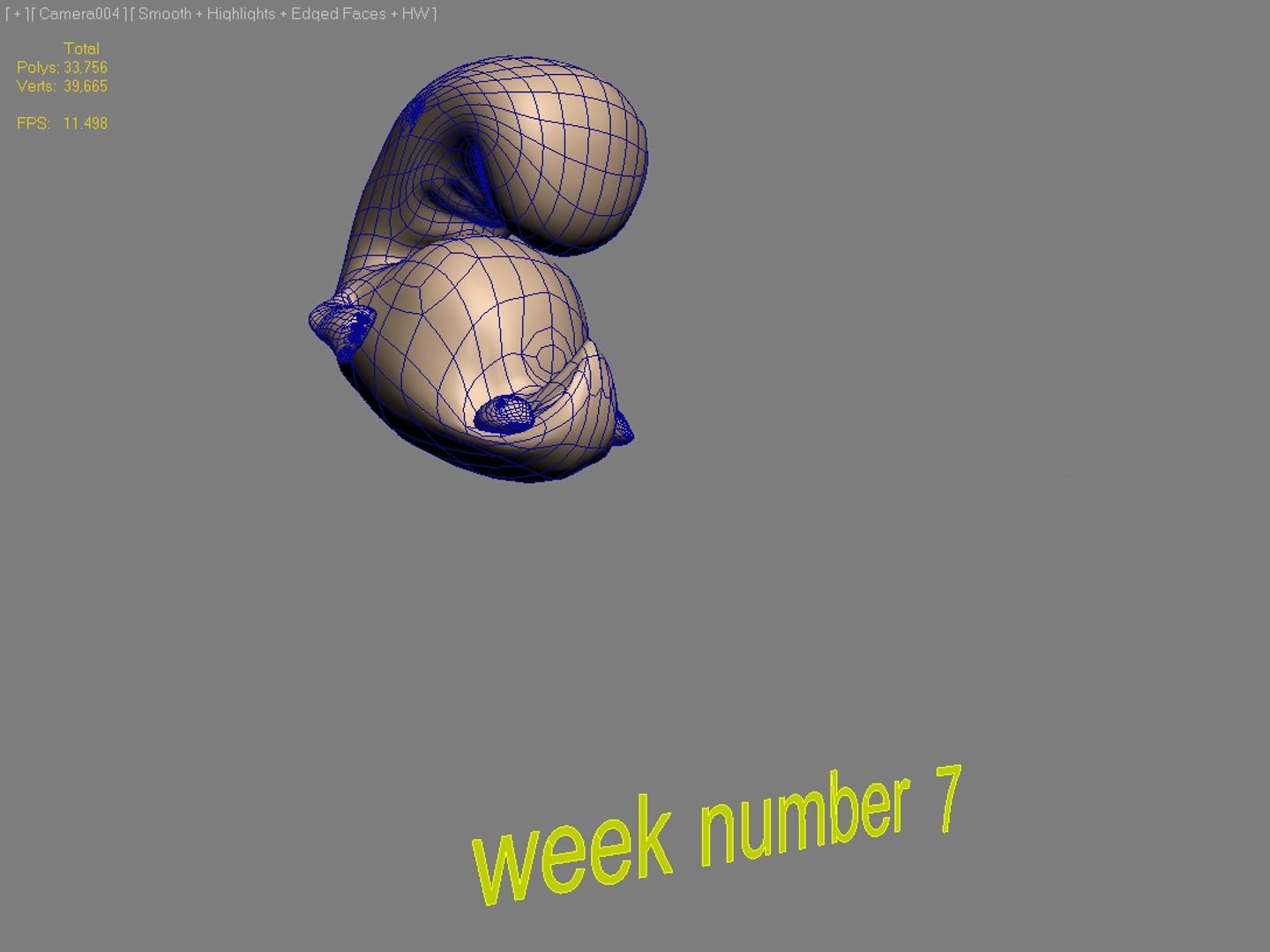 Rigged Fetus Morph Development 3d Max