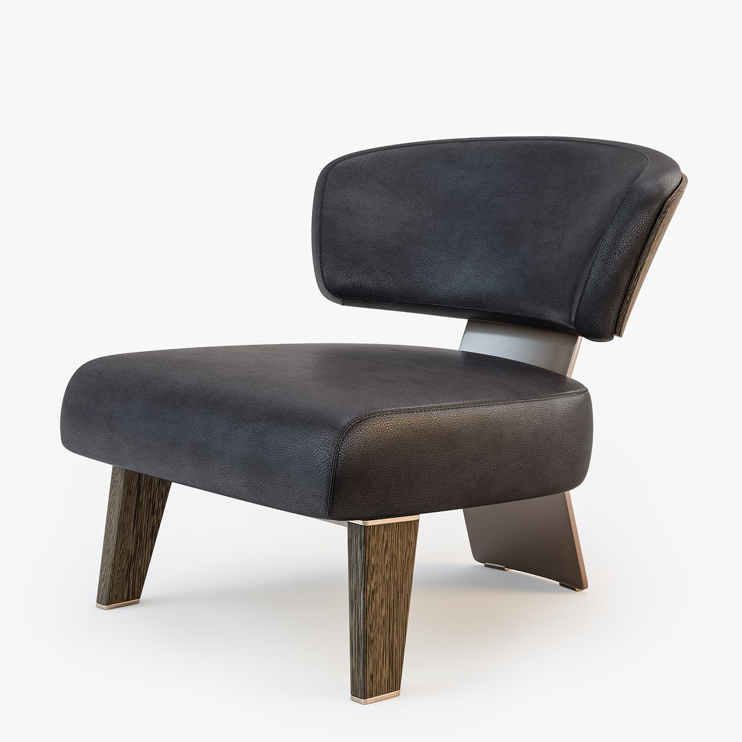 3d Max Minotti Creed Armchair Wood