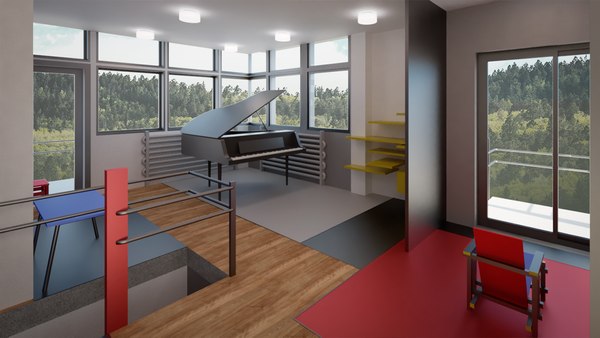 슈뢰더 하우스 3D 모델 - TurboSquid 1938695