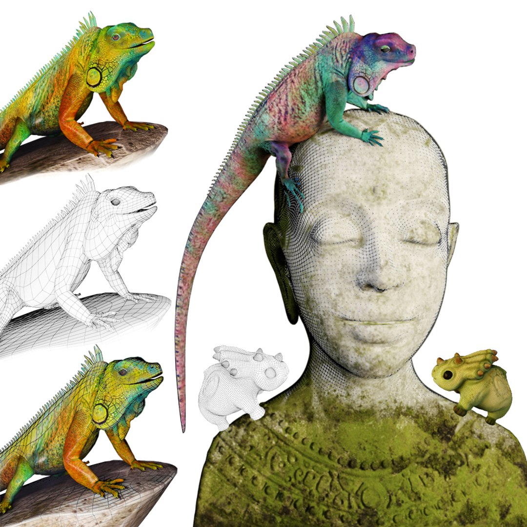 3D Lizards - TurboSquid 1451803