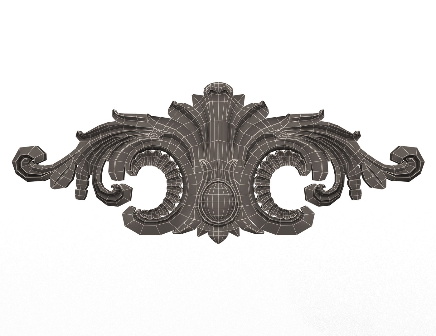 3D Carved Plaster Molding Decoration model - TurboSquid 1739036