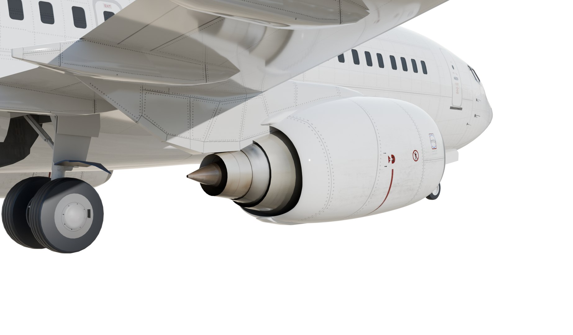 White Boeing 737-800 Realistic Jet Airliner Plane 3D Model - TurboSquid ...