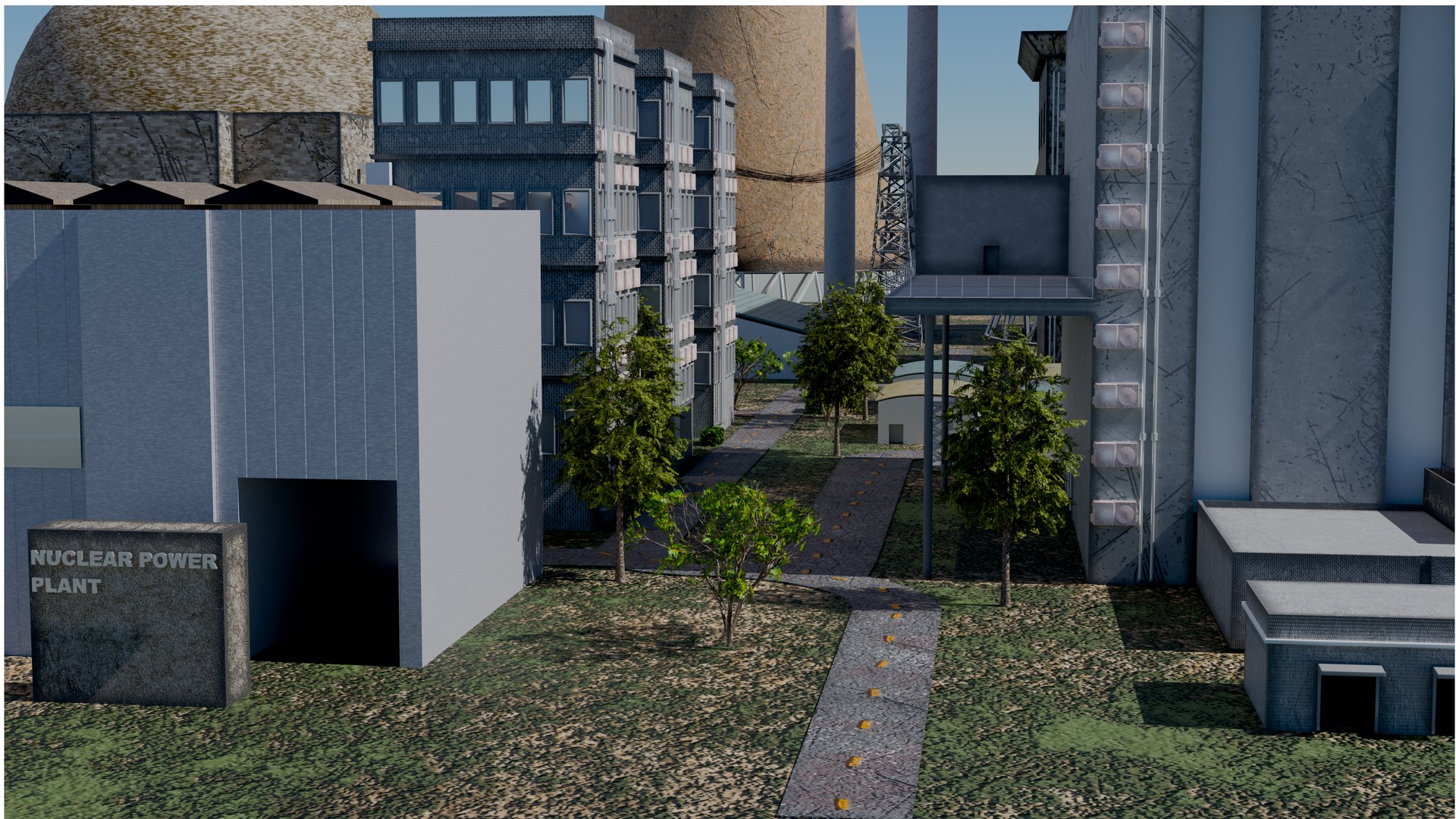 Nuclear Power Plant 3D Model - TurboSquid 2330517