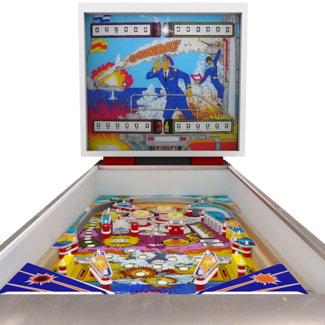 3D Combat Pinball Model - TurboSquid 1188476