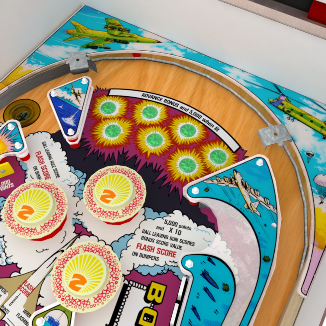 3D Combat Pinball Model - TurboSquid 1188476