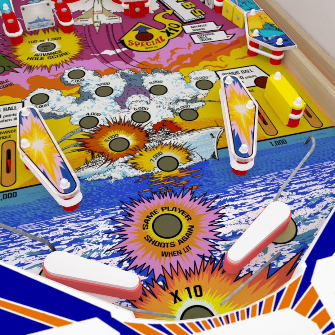 3D Combat Pinball Model - TurboSquid 1188476
