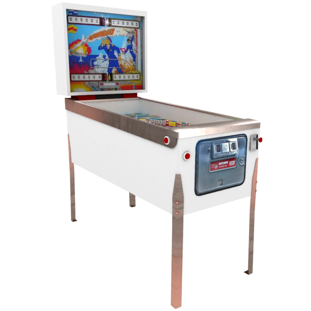 3D Combat Pinball Model - TurboSquid 1188476