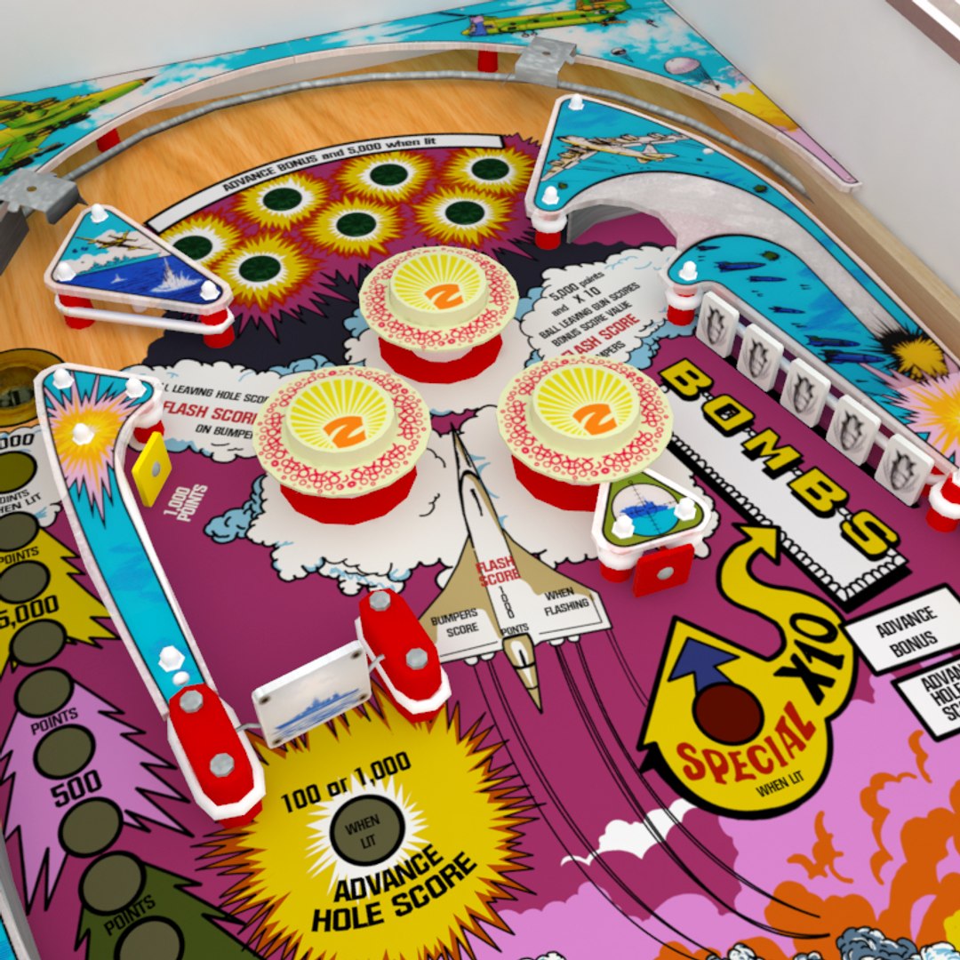 3D Combat Pinball Model - TurboSquid 1188476