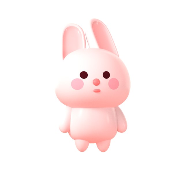 modèle 3D de Cartoon rabbit Rabbit Year cute - TurboSquid 2098500