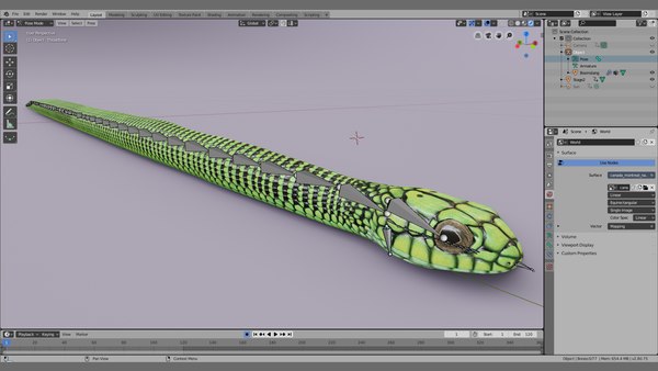 Boomslang - Rigged 3D model - TurboSquid 1774505