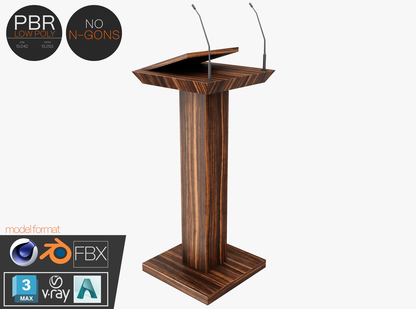 3D Lectern 3d Model model - TurboSquid 1903912
