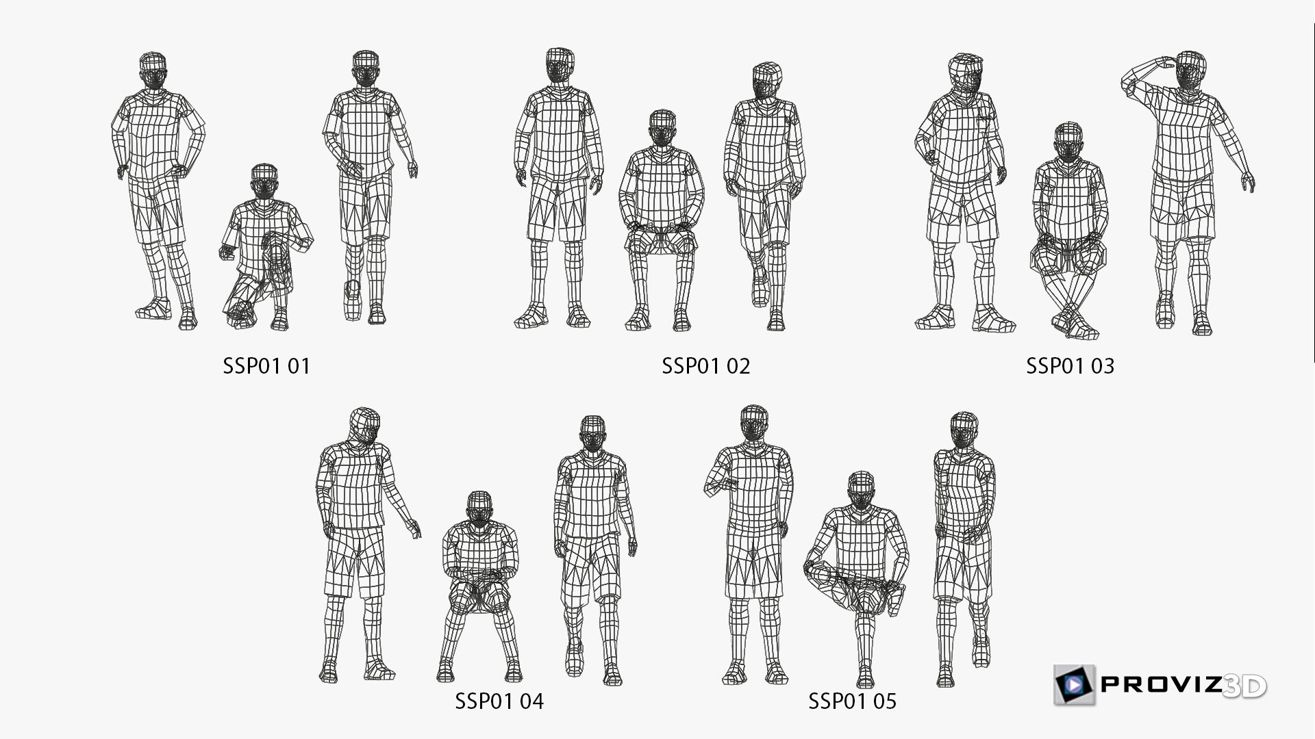 3d 30 People: Sports People Model