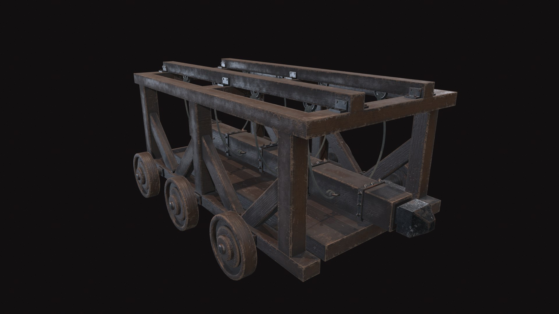 Medieval Battering Ram 02 Old 3D Model - TurboSquid 2318891