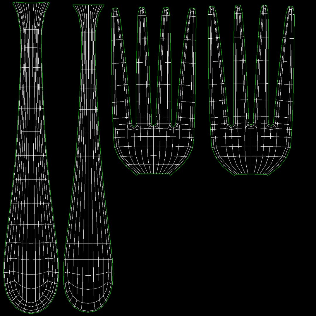 Common Cutlery Serving Fork Model - TurboSquid 1286099