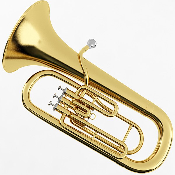 Euphonium materials model - TurboSquid 1297782