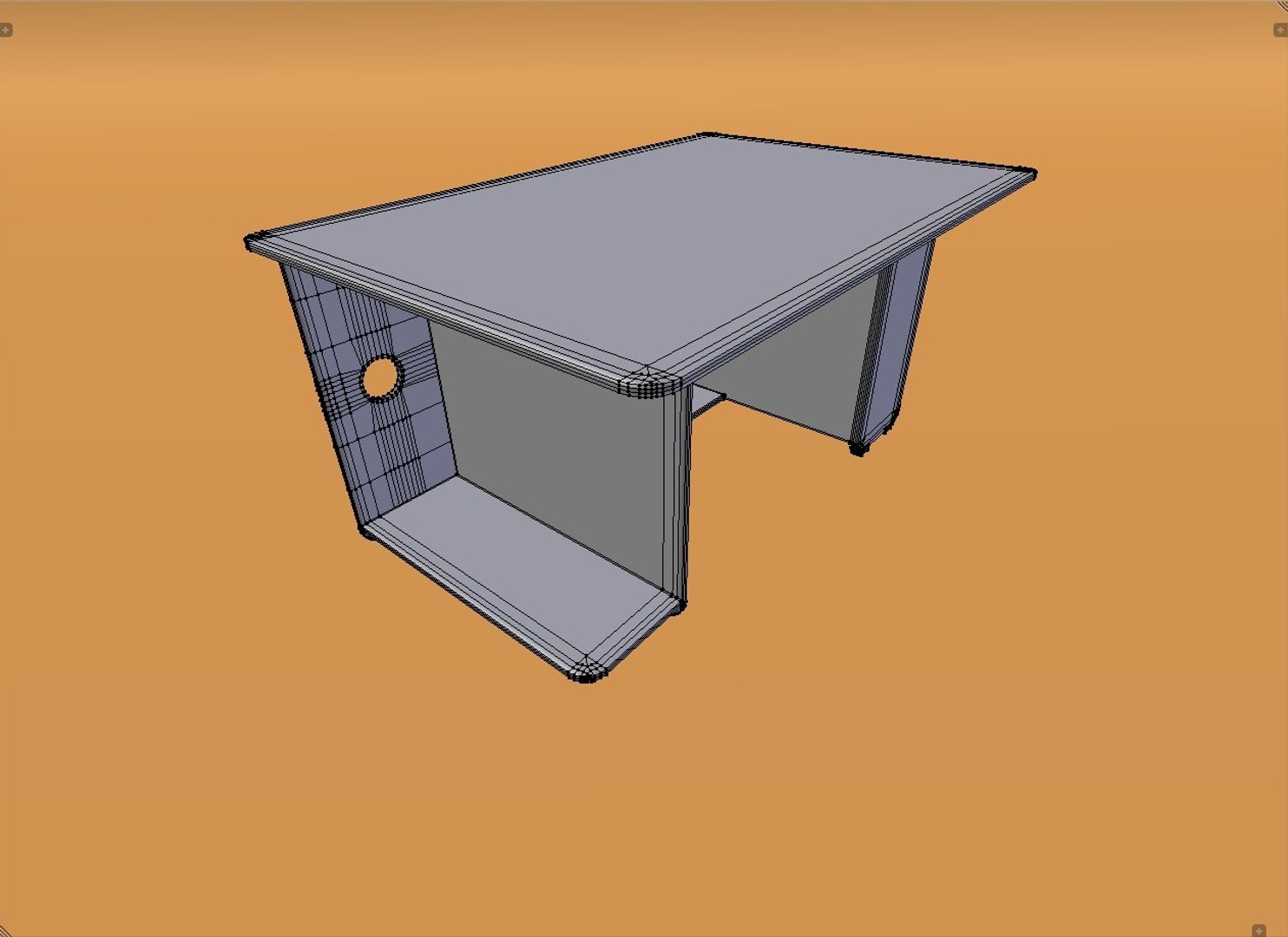 3d Computer Desk Model