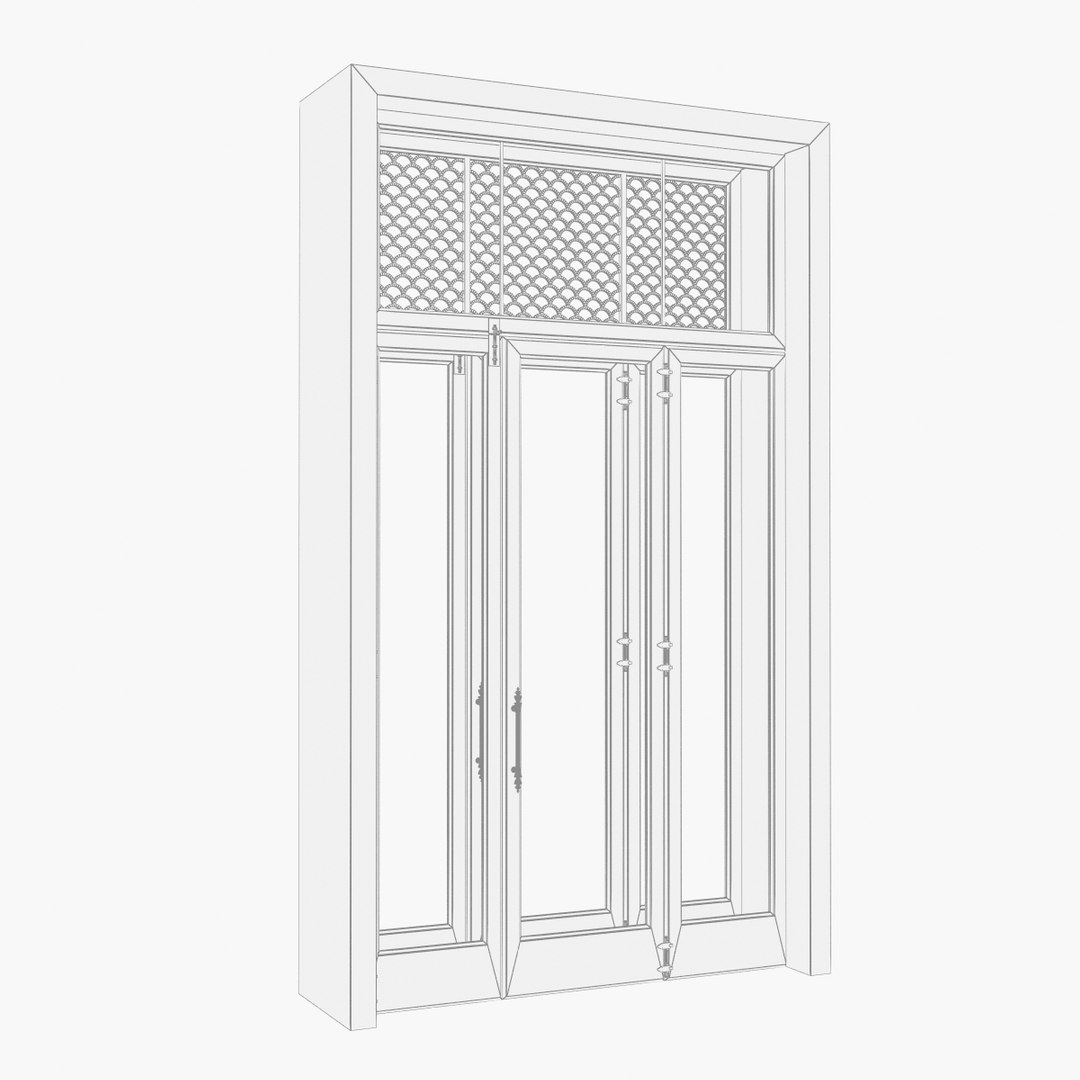 3d window set model