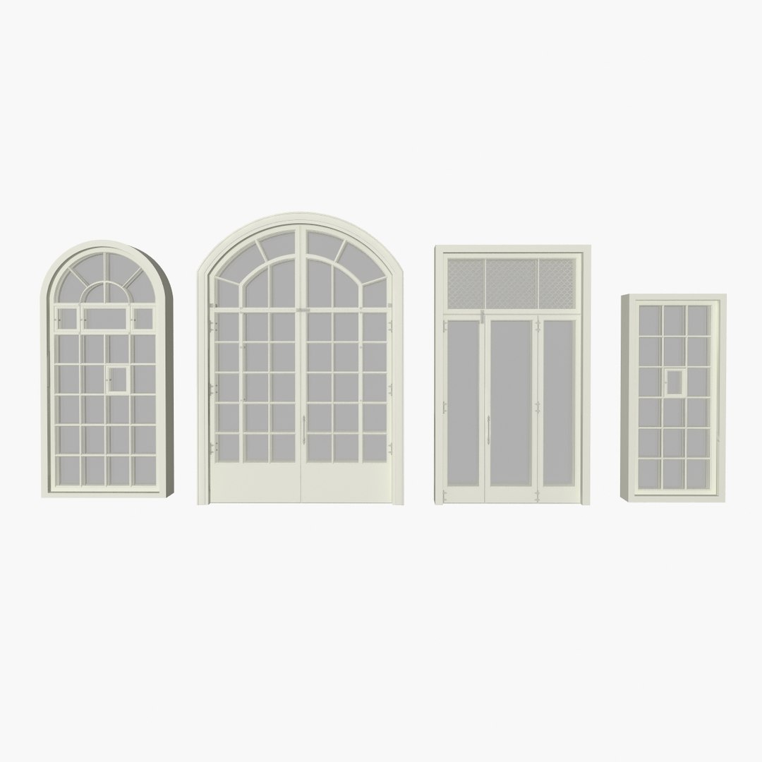 3d window set model