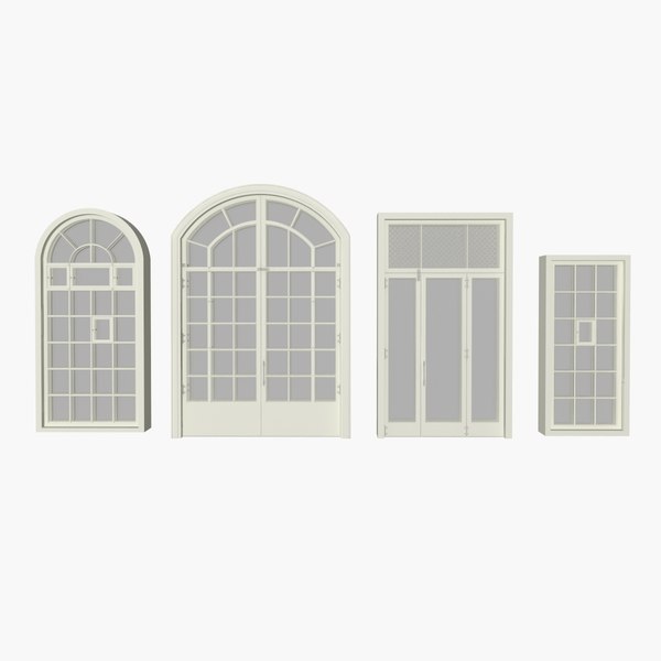 3d window set model