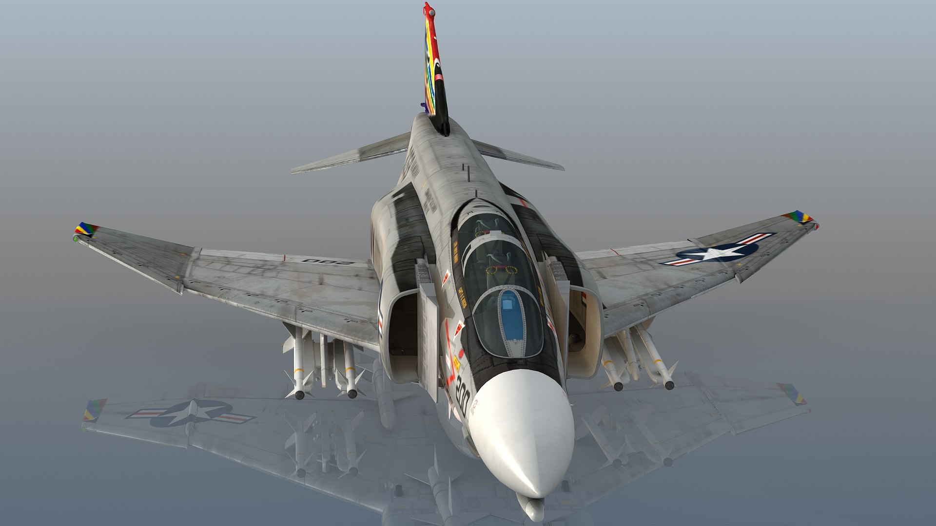 F4 B NAVY Phantom II Vigilantes VF-151 USS Midway 3D - TurboSquid 1800121