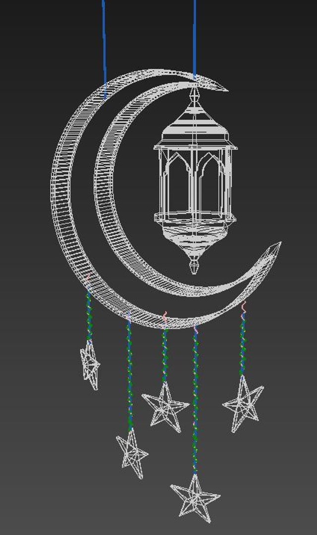 Hanging decor ramadan 3D model - TurboSquid 1550295