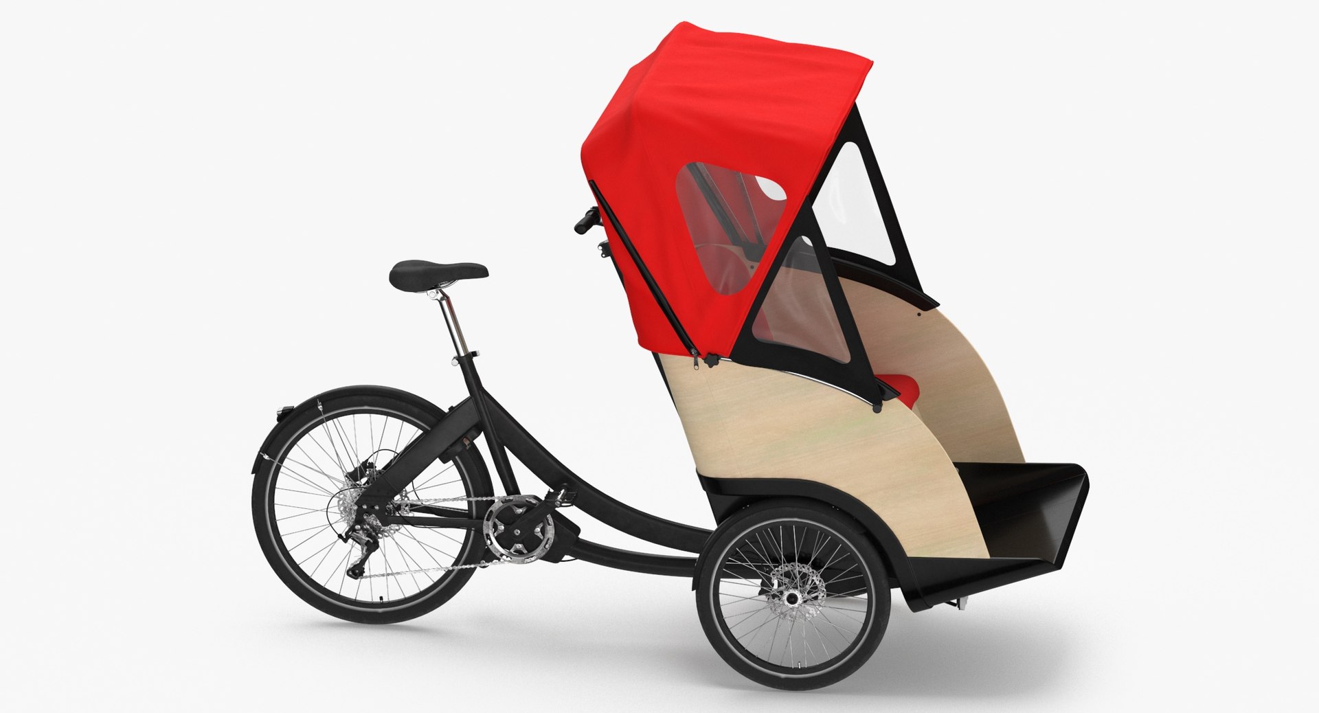 Wheel 3 Taxi Bike Canopy Clean and Dirty 3D - TurboSquid 2013609