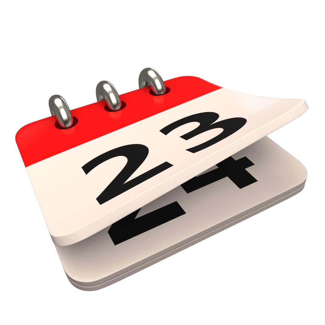 Calendar Cartoon 01 Model - TurboSquid 2026136