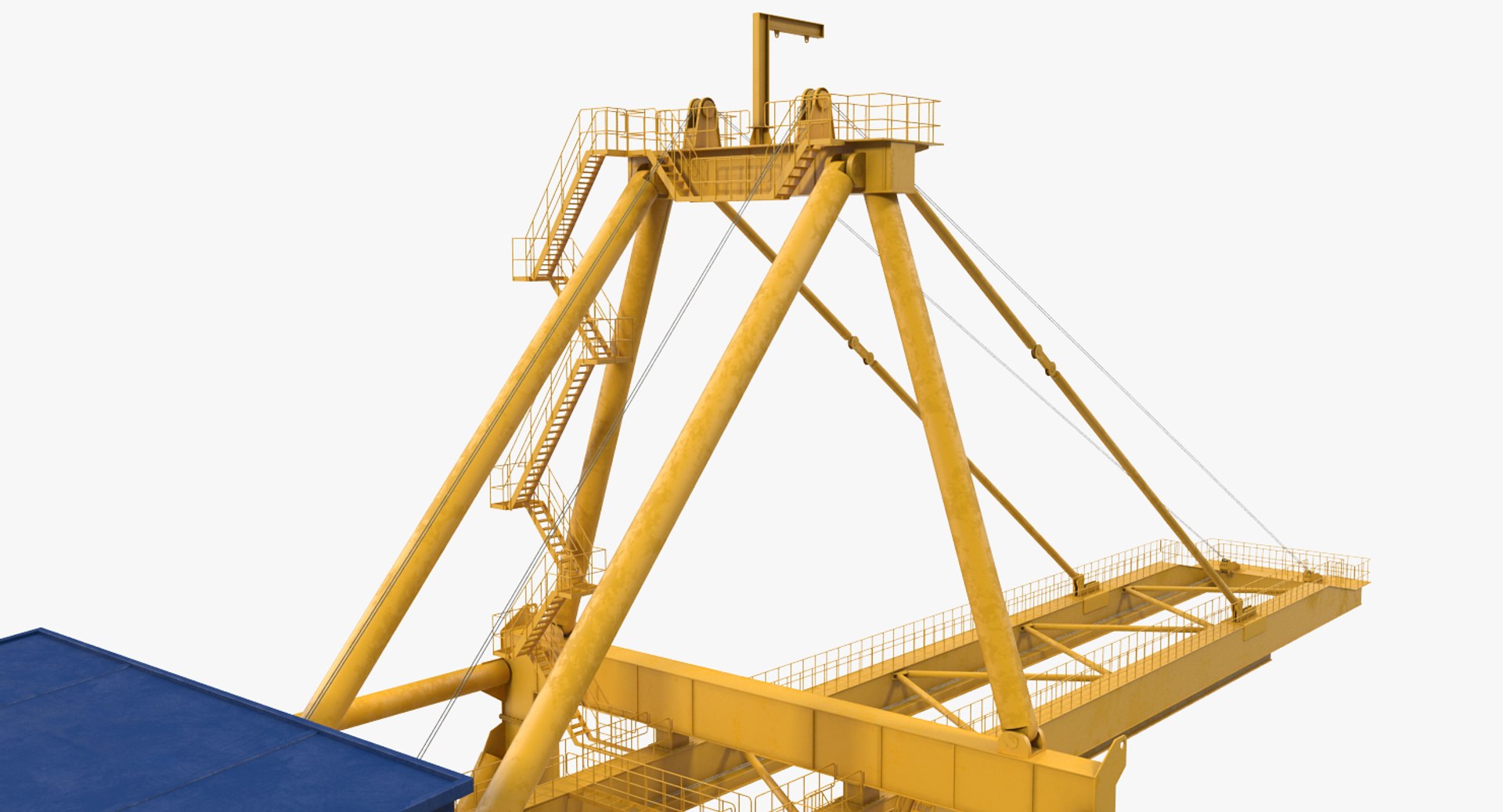 3d model quayside container crane