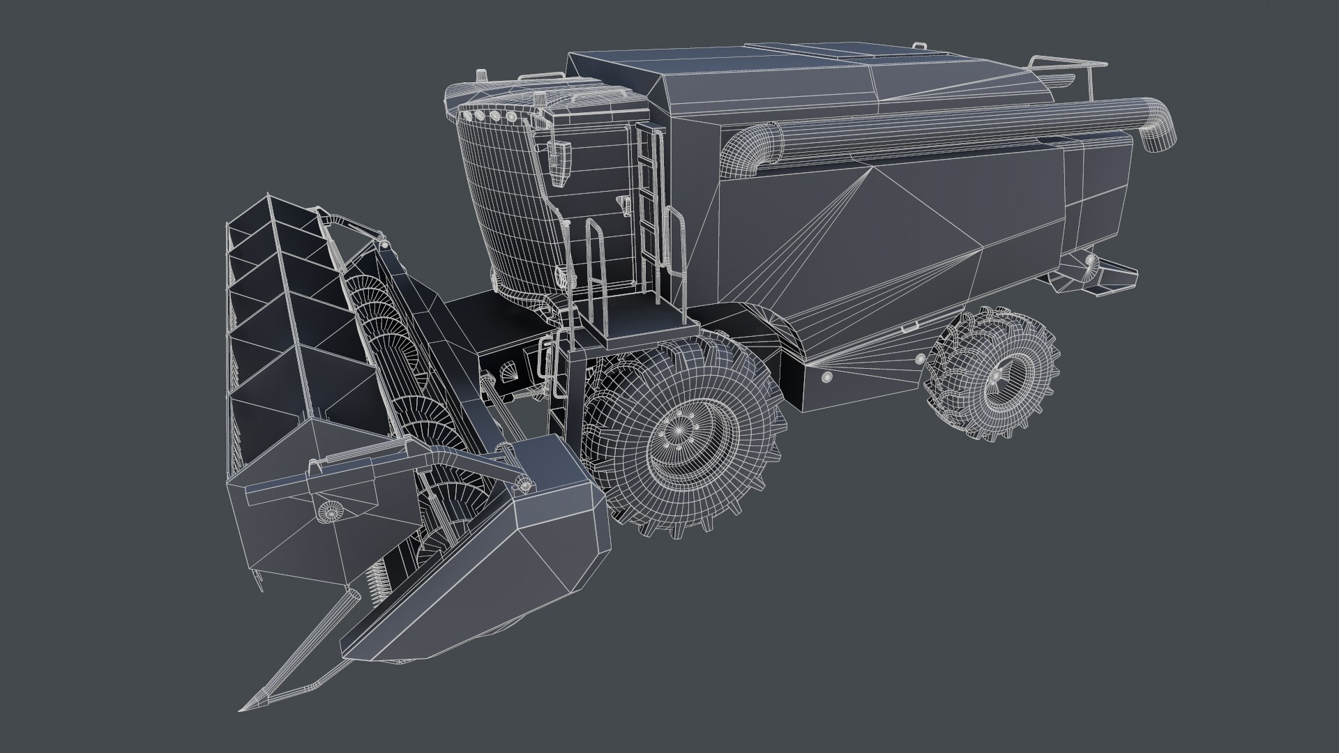 3D Model COMIA C20 Harvester LowPoly - TurboSquid 2139288