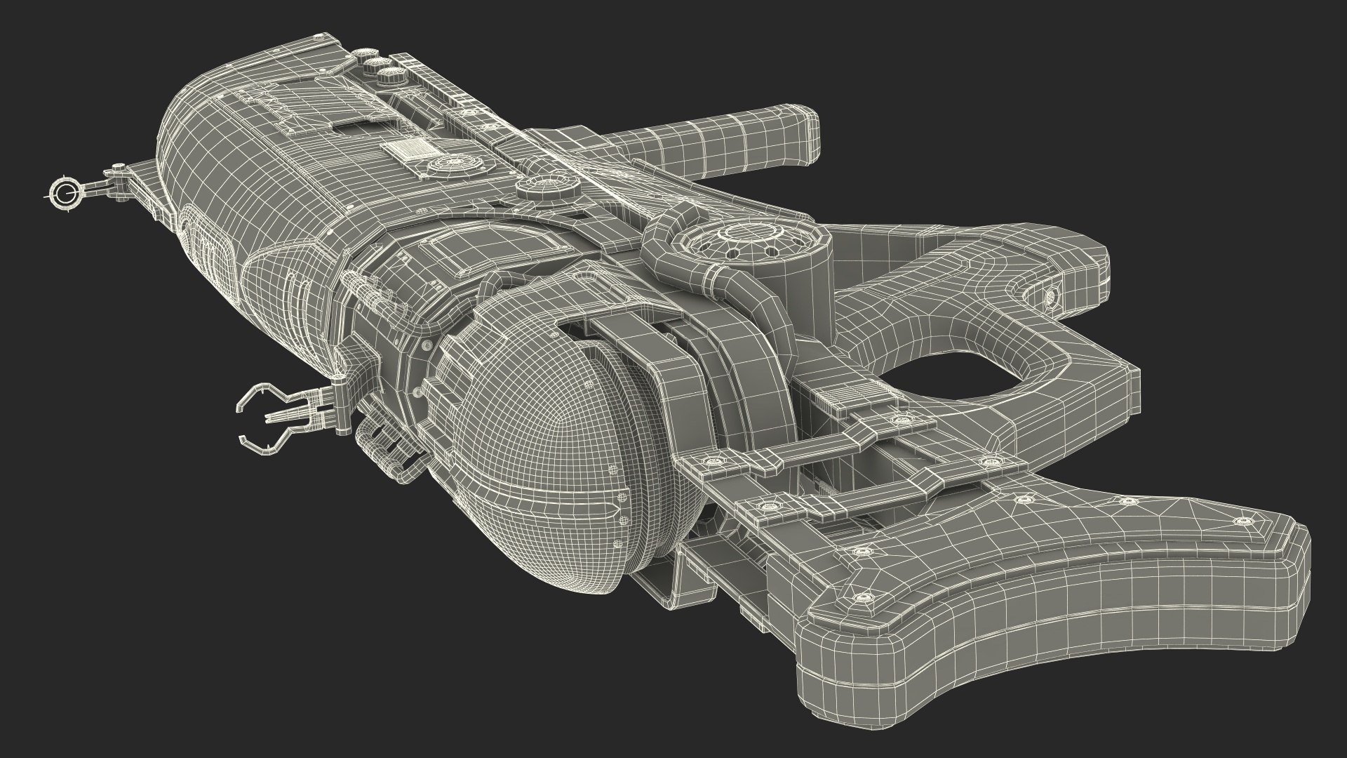Futuristic Assault Rifle Red 3D Model - TurboSquid 2211538