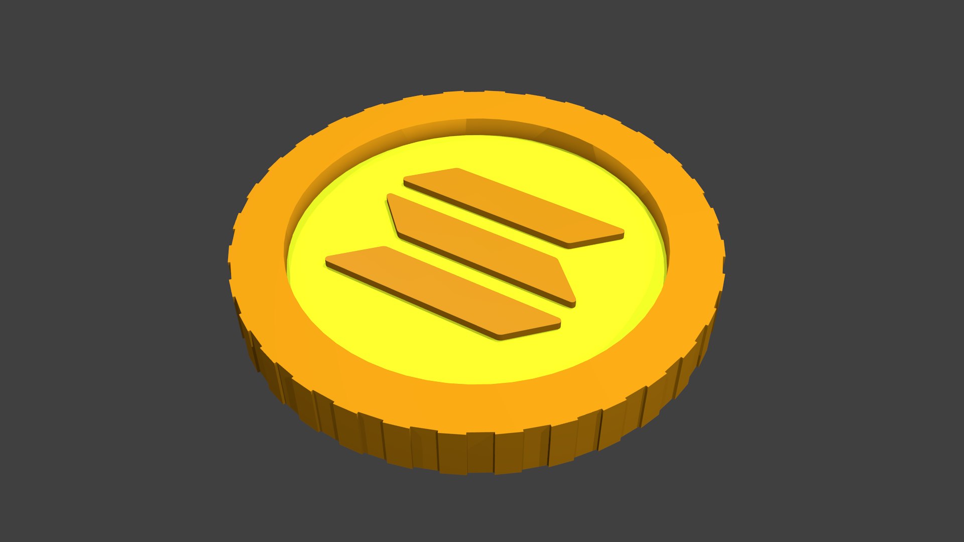 Solana Coin Toon 3D Model - TurboSquid 1850738
