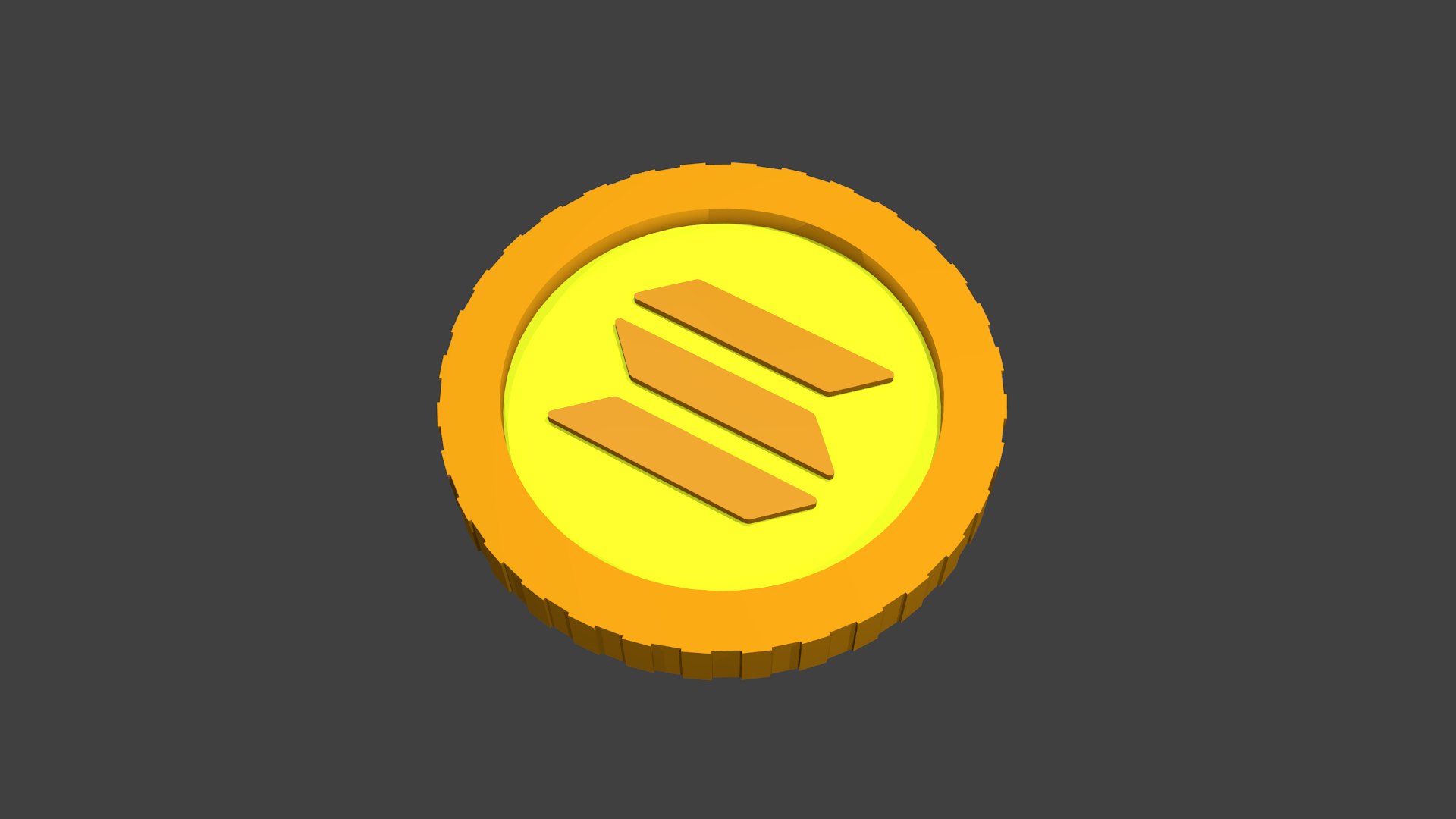 Solana Coin Toon 3D Model - TurboSquid 1850738