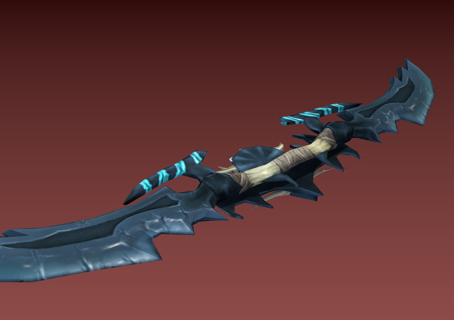 3D Double Bladed Sword Bow - TurboSquid 1878842