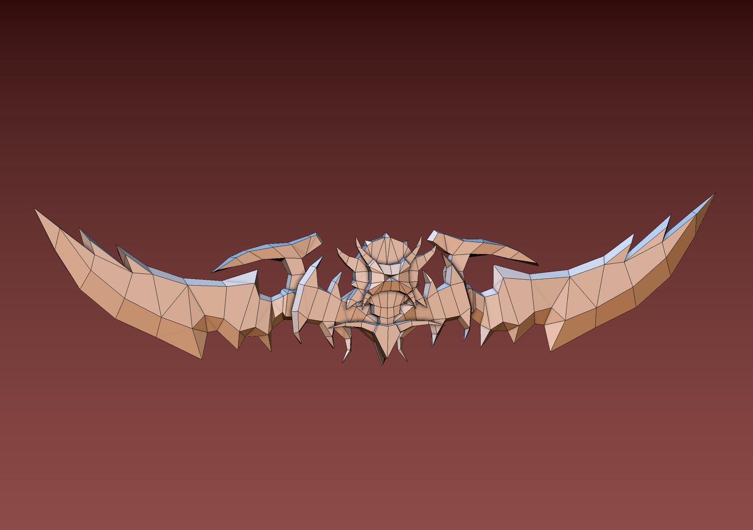 3D Double Bladed Sword Bow - TurboSquid 1878842