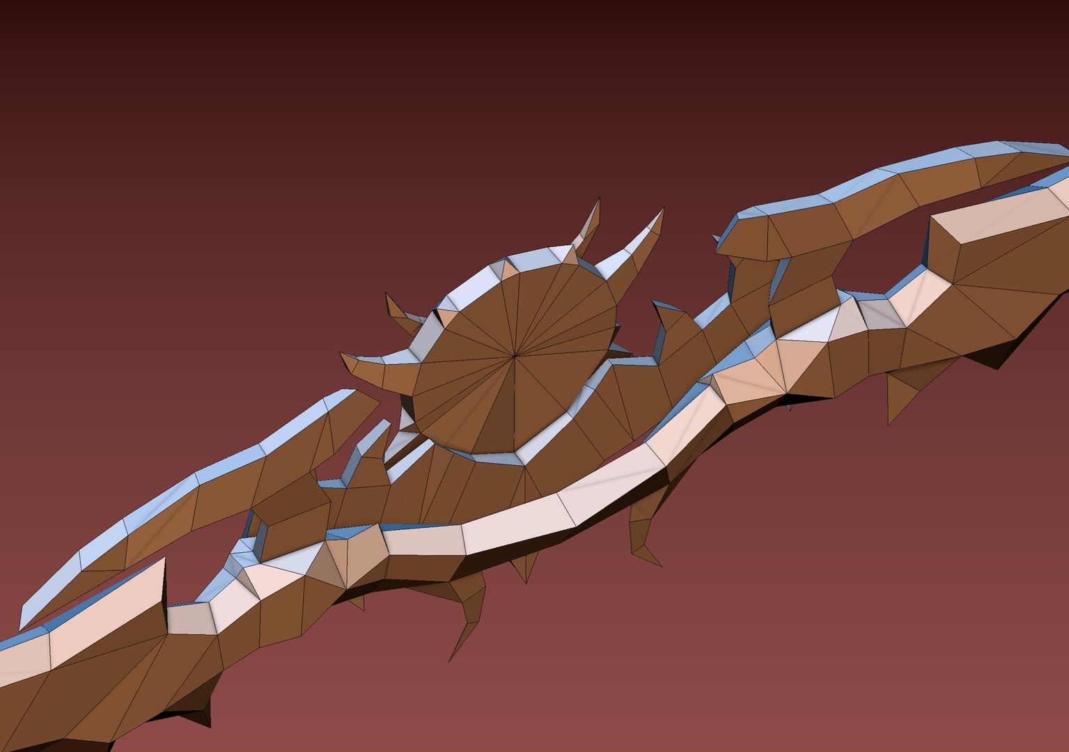 3D Double Bladed Sword Bow - TurboSquid 1878842