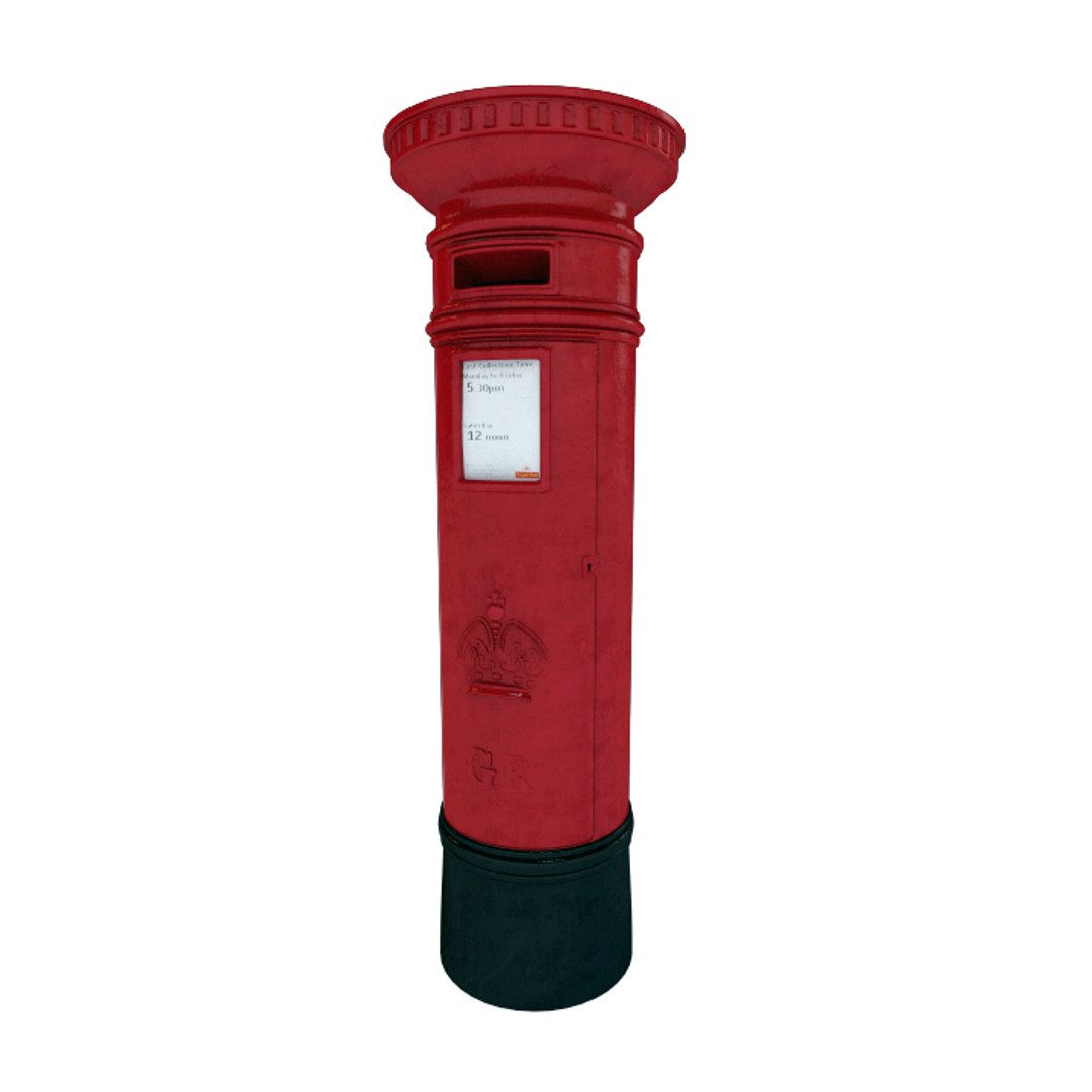 Red Royal Mail London 3d C4d