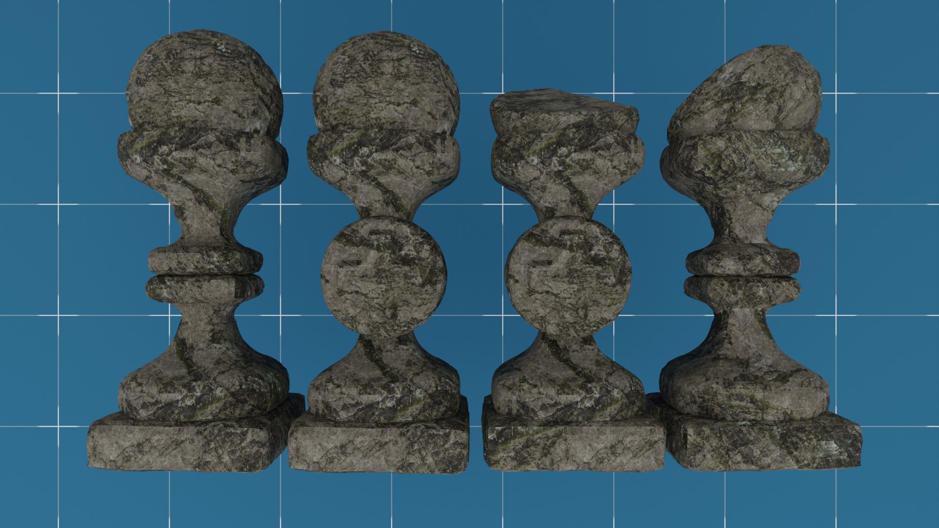 Medieval Stone Ruins Columns Modular Asset Pack Model - TurboSquid 2233735