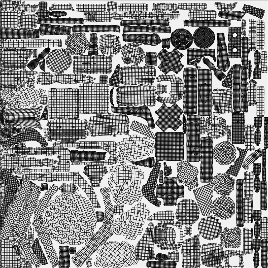 Medieval Stone Ruins Columns Modular Asset Pack Model - TurboSquid 2233735