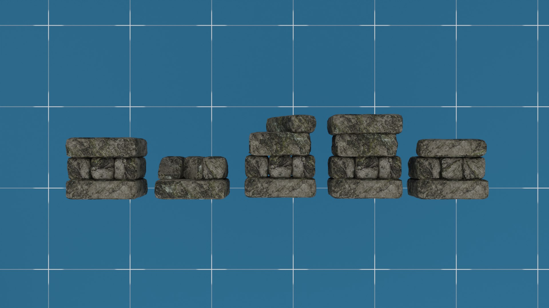 Medieval Stone Ruins Columns Modular Asset Pack Model - TurboSquid 2233735