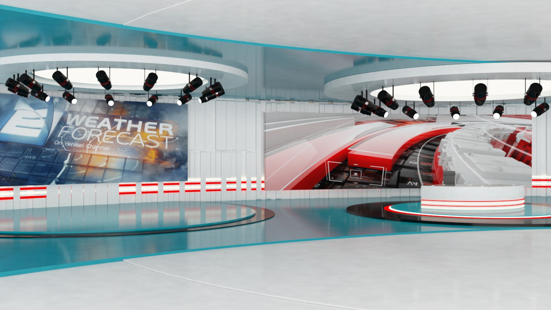 3D Virtual Set News Studio - TurboSquid 1464677