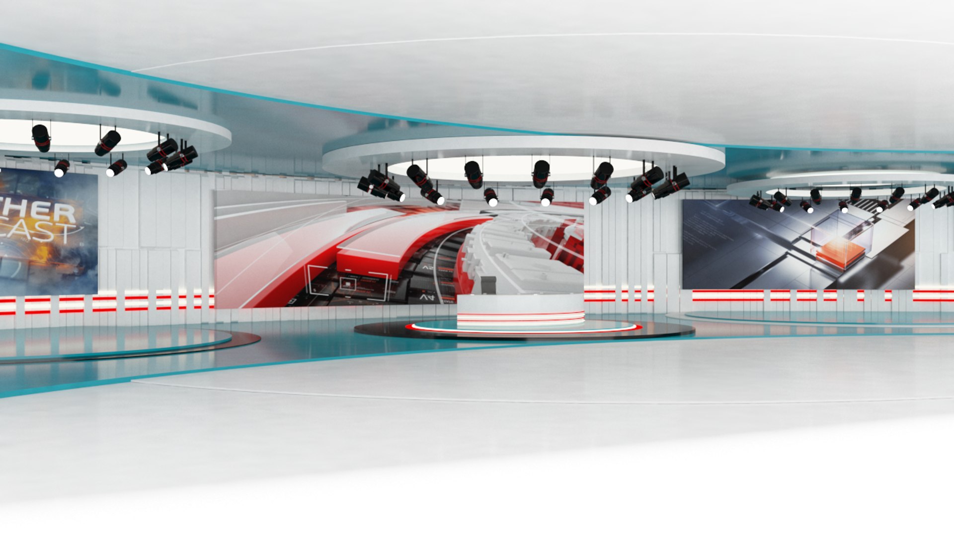3D Virtual Set News Studio - TurboSquid 1464677